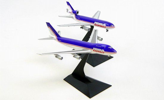 Federal Express (FedEx) B747-200F & DC-10-10F DRW-55727 Dragon Wings 1: ...