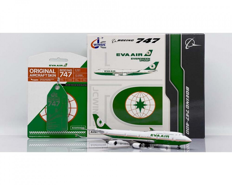 EVA Air B747-400 JC4EVA0110 JC Wings 1:400 » AviaMini México